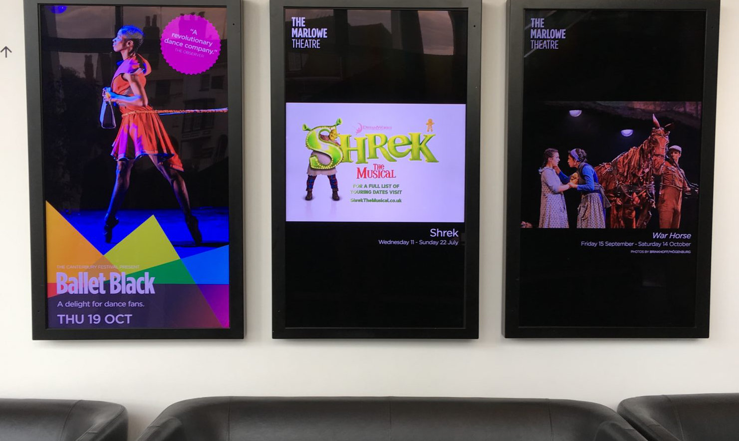 Kent's supplier of digital signage, Display event details, timetables ...
